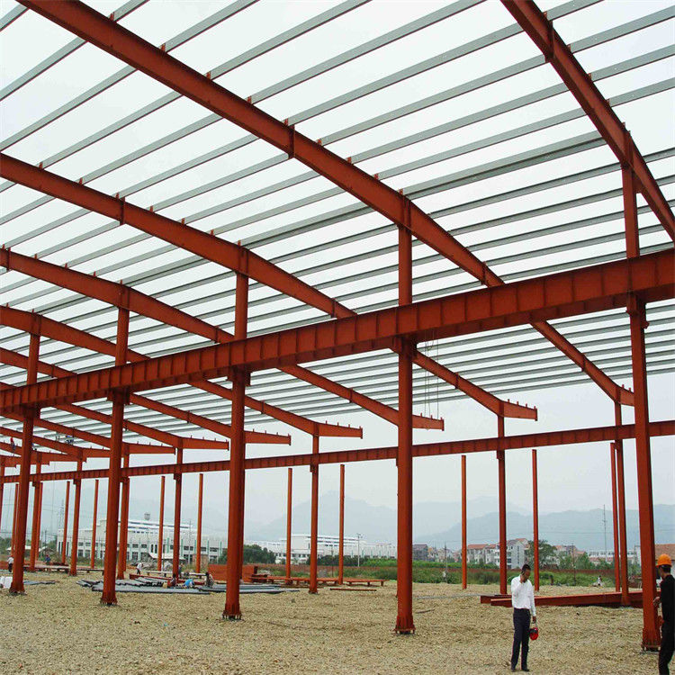 Q235B Single Bay Portal Frame Punching Portal Steel Structure CAD For ...