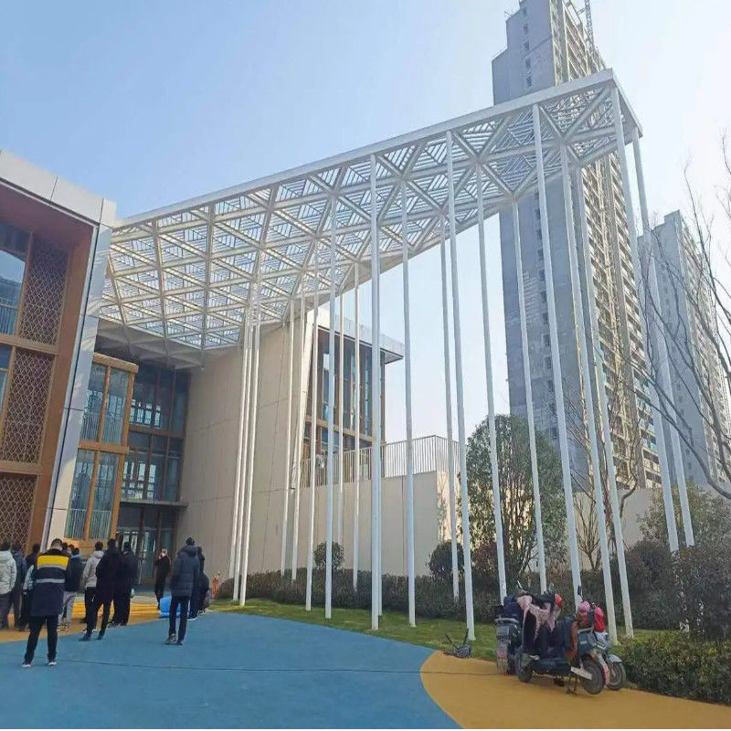 Q235 Prefabricated Portal Steel Structure Beautiful Irregularity ...