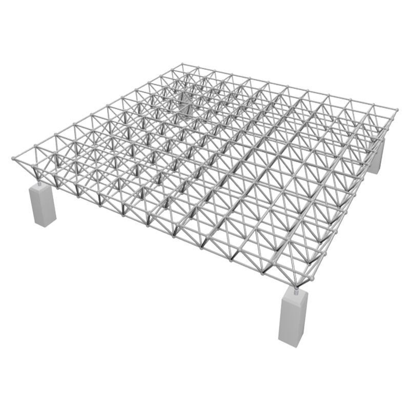 Aluminum Space Frame Welded Junction for Steel Building Construction ...