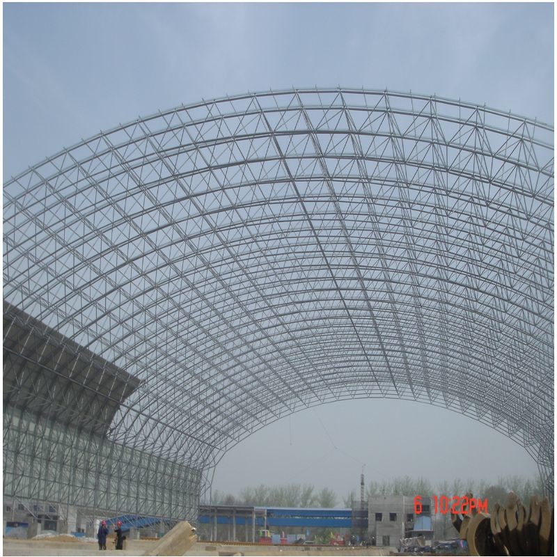 S355JR Prefabricated Steel Space Frames Structure Galvanized For Power ...