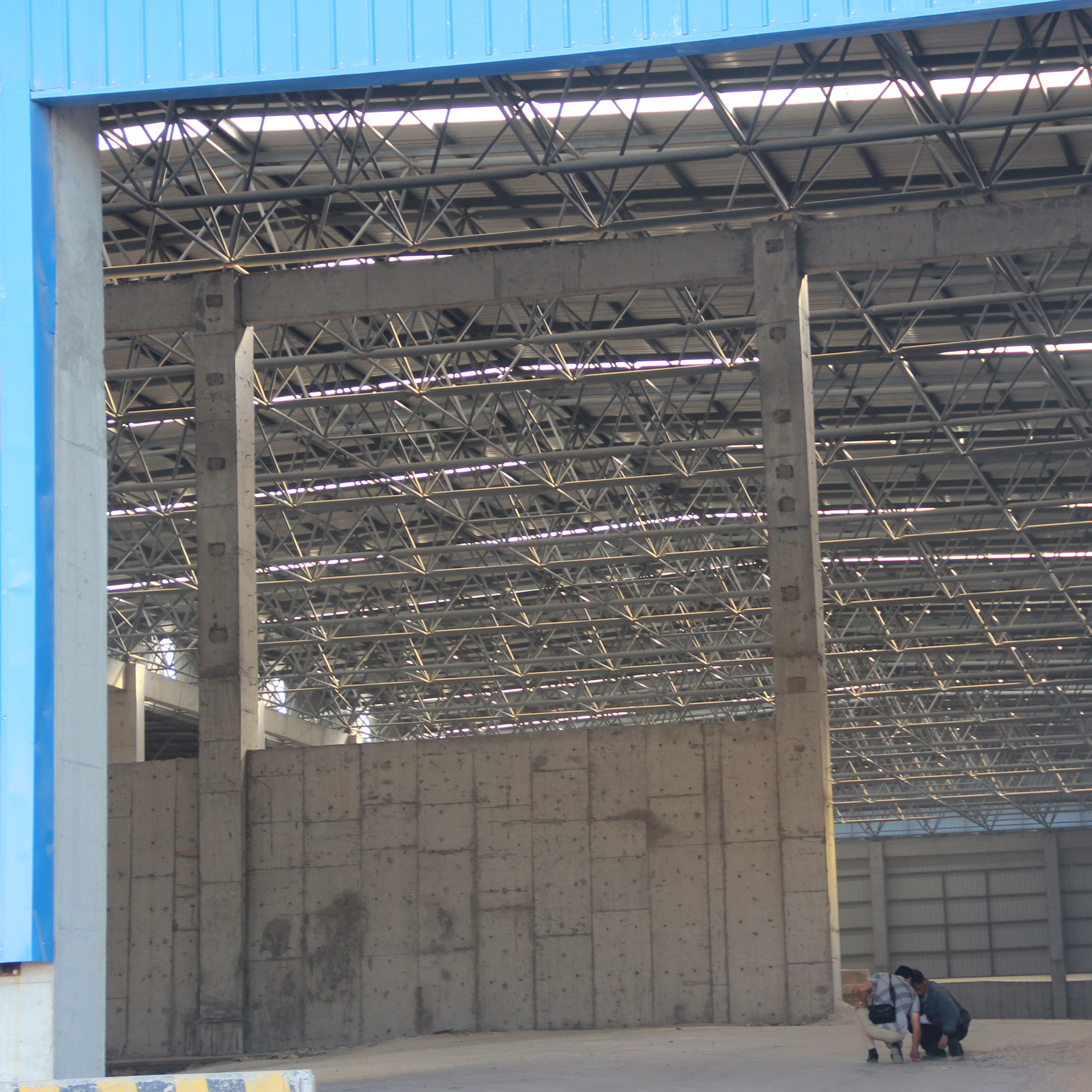 PU Factory Warehouse Warehouse Roof Structure 50mm 120mm Customized