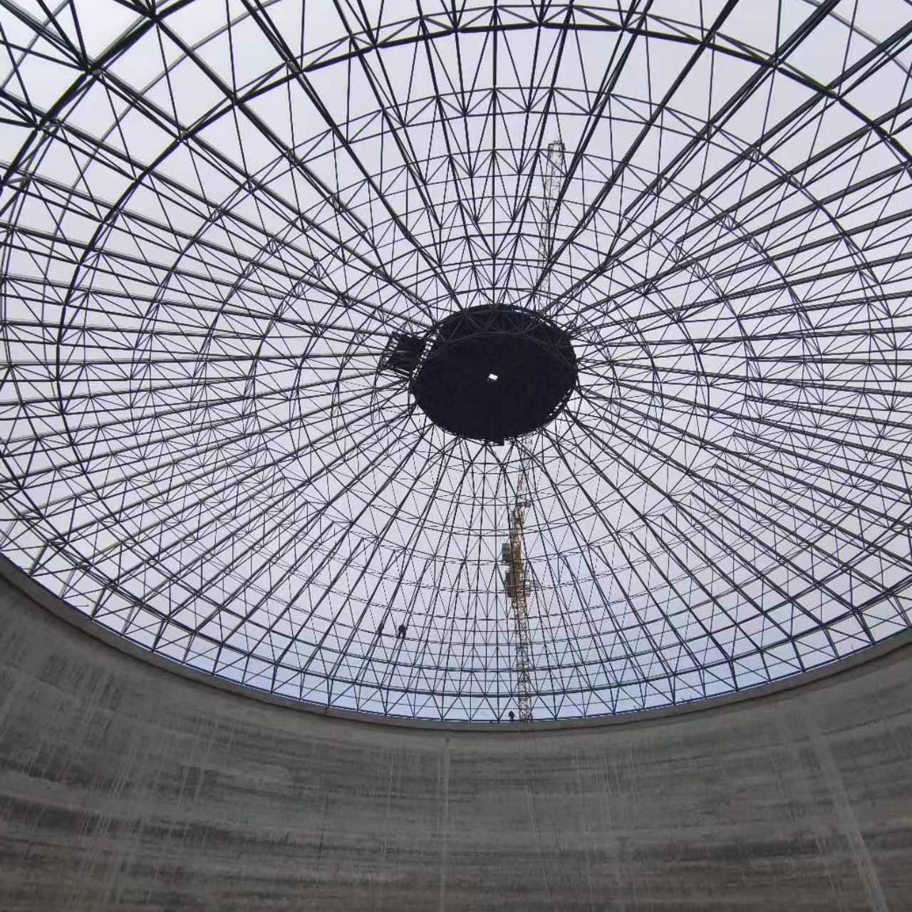 Prefabricated Steel Space Frames Structure Q235 For Clinker Silo