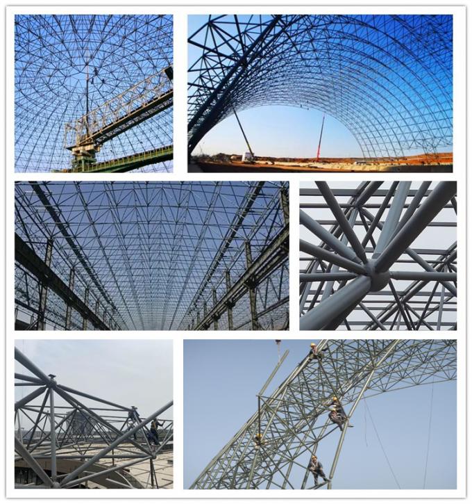 Prefabricated SGS Light Steel Frame Building Structure S235JR For Coal Shed