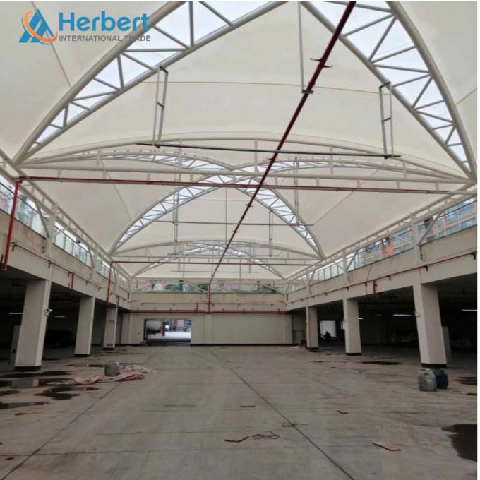 ETFE PTFE Tension Membrane Structure 50mm Roof Facade Couverture